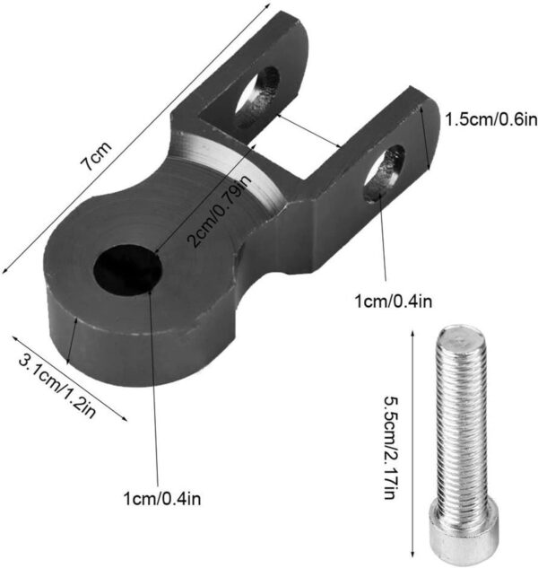 Universal Motorcycle Rear Shock Riser 2pcs (5cm) Height Extension for ...