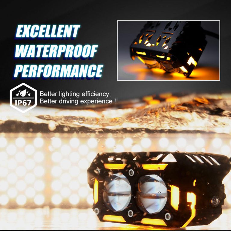 MOTOLED Motorcycle Spotlights Headlights Powerful 50 60 70 80 100 140 ...